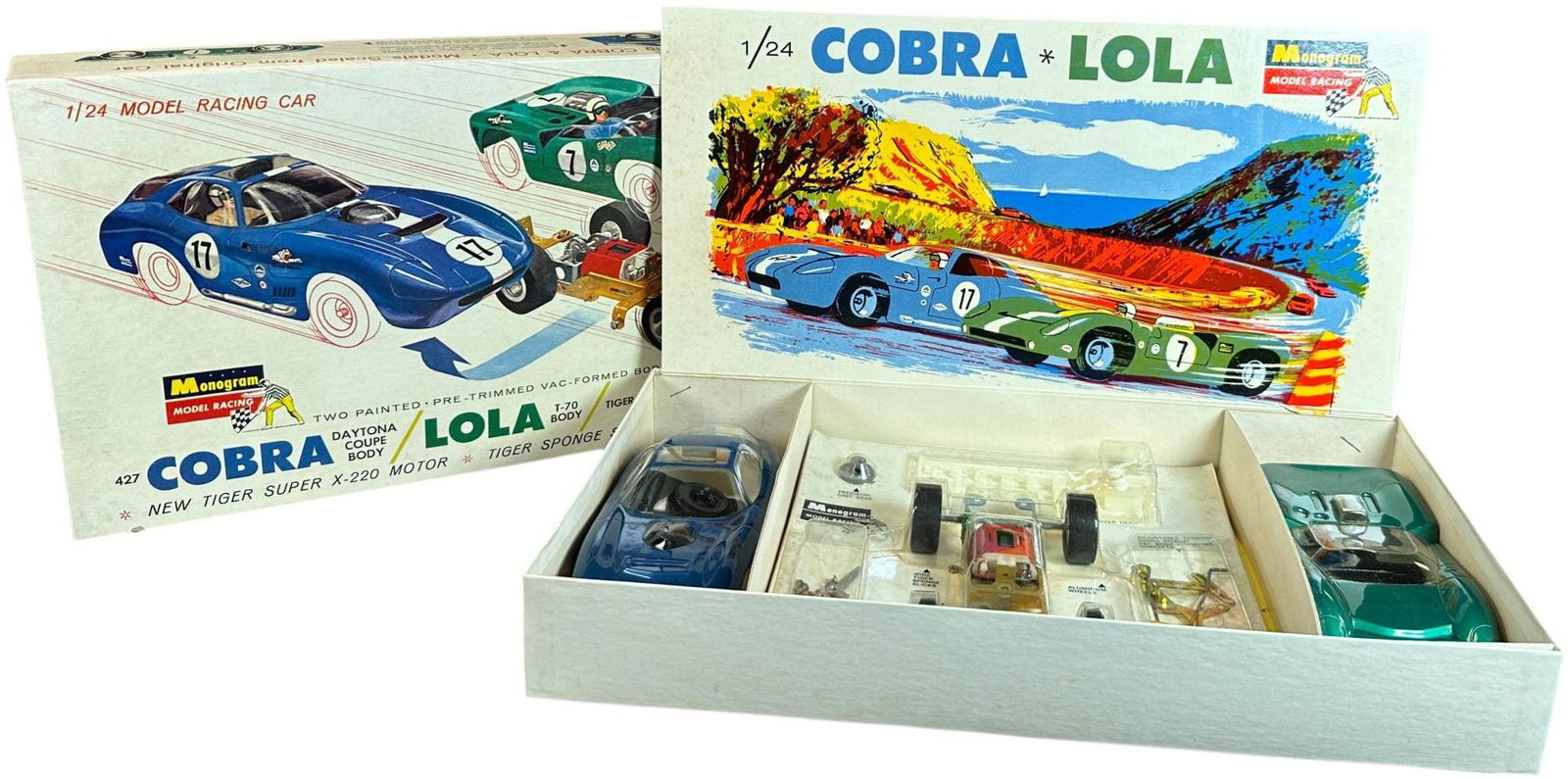 Boxed Monogram Model Racing Kit-cobra Auction