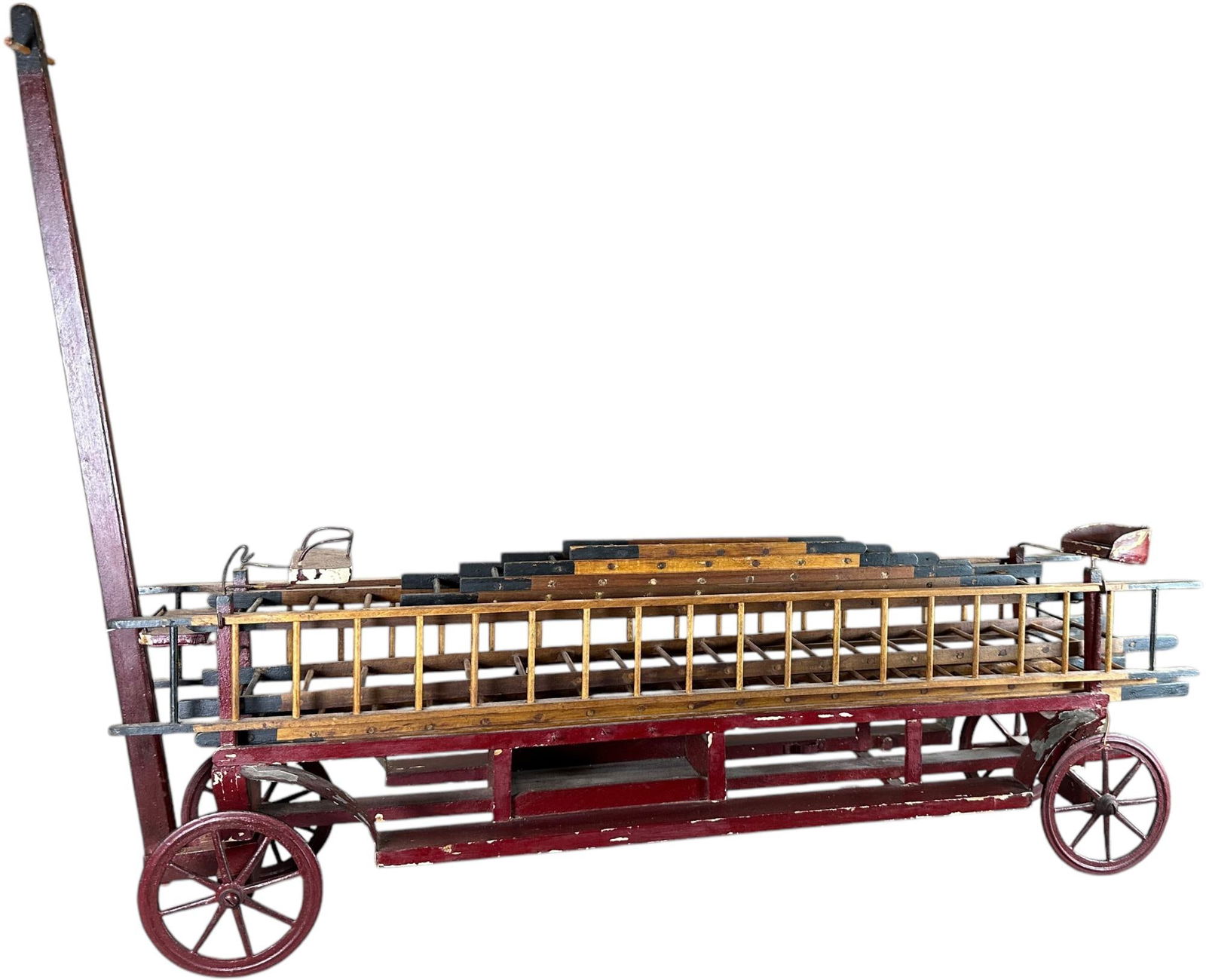 Large Wooden Ladder Wagon Auction