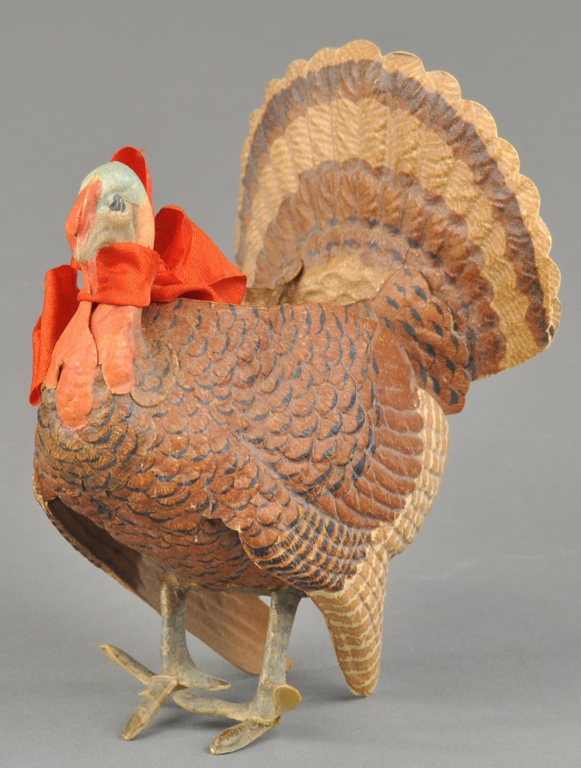 GERMAN DRESDEN TURKEY CANDY CONTAINER - Nov 10, 2013 | Bertoia Auctions ...