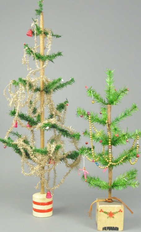 LOT OF TWO GERMAN FEATHER TREES