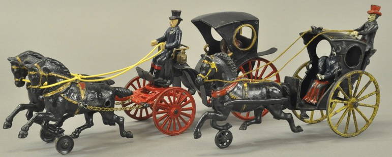 P & L Horse Drawn Cast Iron Hansom Cab.