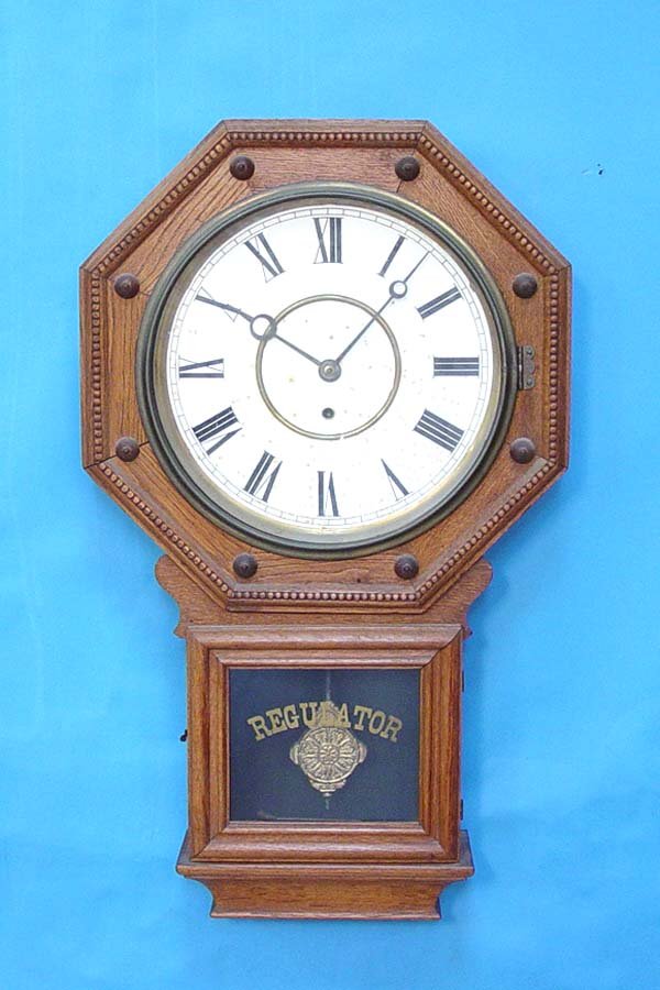 755: Gilbert Regulator B School House Wall Clock