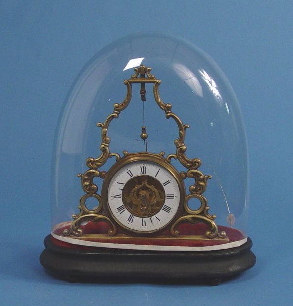1542: Farcot Conical Pendulum Domed Mantel Clock