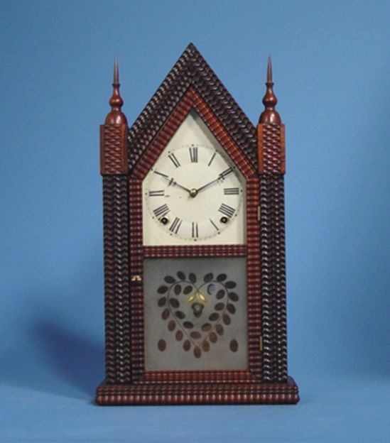 J.C. Brown Steeple Ripple Clock, Circa 1850 Price Guide