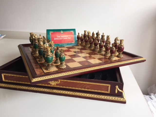 IMPERIAL FABERGE JEWELED CHESS SET