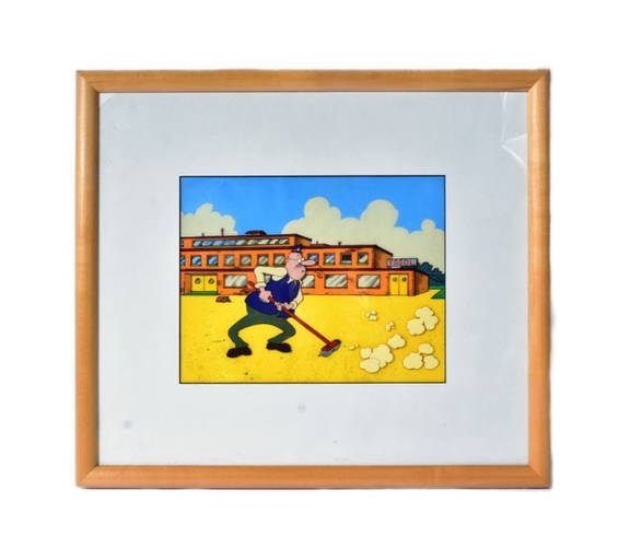 Calon Tv Collection Clwb S4c Ad (1980s) Animation Cel