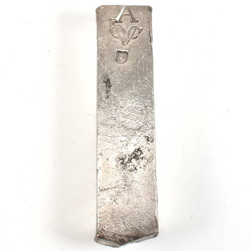 Dutch (v.o.c.) Silver Ingot Bar Salvage Rooswijk Cargo Circa 1739