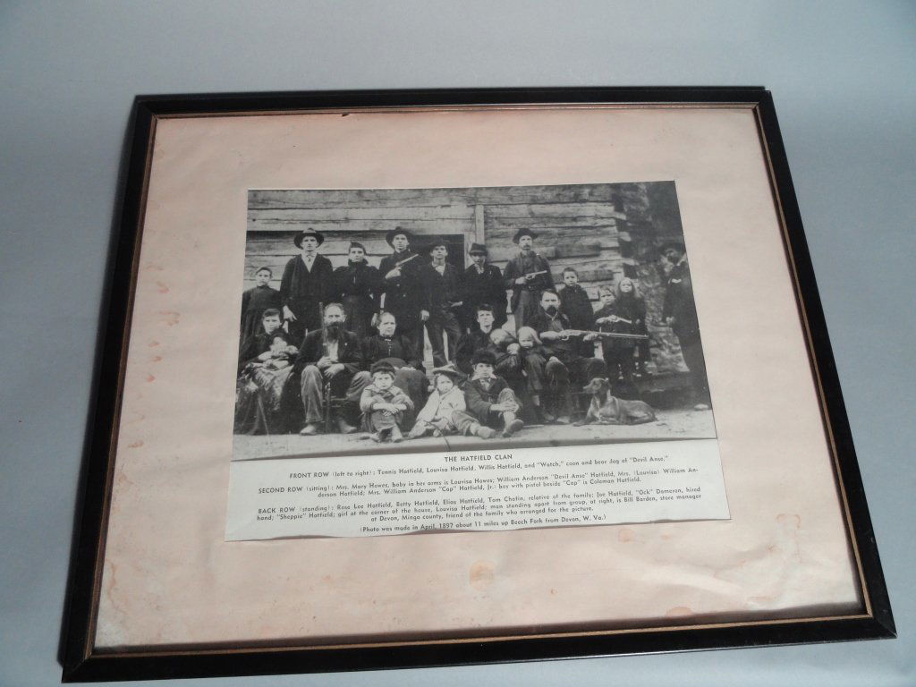 The Hatfield Clan Photo With Name Chart