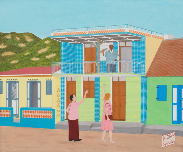 Antoine Obin (haitian) Visiting Philome Obin, Haiti