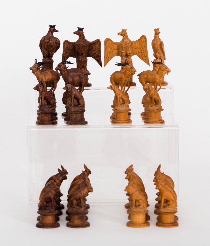 A Swiss Pearwood Animal and Bird Chess Set, 19th - Dec 08, 2016 | ZQ ...