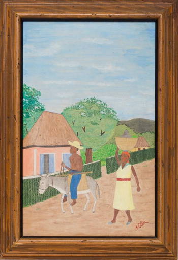 Antoine Obin (haitian/cap Haitien, 1929 1992)) Walking