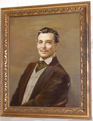 Clark Gable Painting By Constantin Chatov