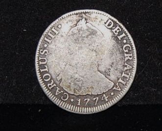 1006: 1774 CAROLUS III 4 REALES COIN