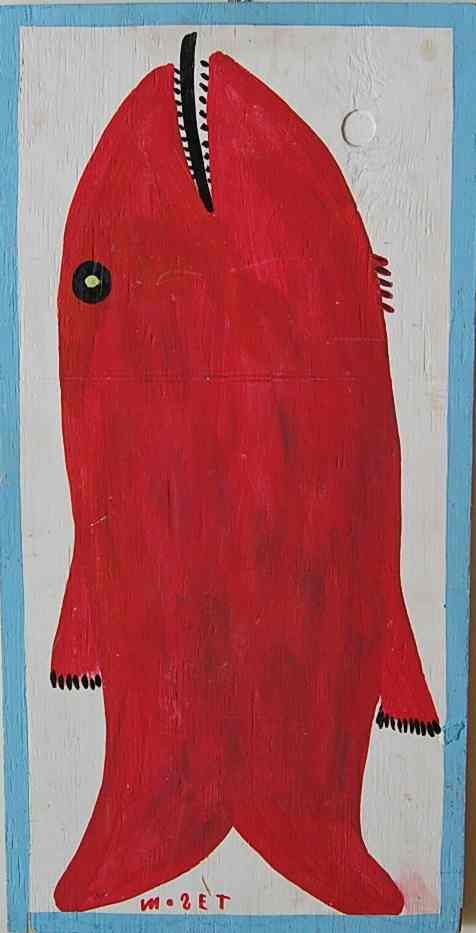 128: MOSE TOLLIVER, MOSE T, FOLK ART PAINTING