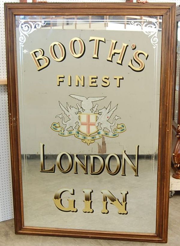 1091: BOOTHS FINEST LONDON GIN PUB MIRROR