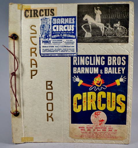 United Monster Shows! Circus Scrapbook Sells Bros +1872