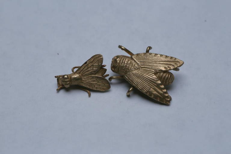 Victorian Aesthetic Movement Style Flies 14k