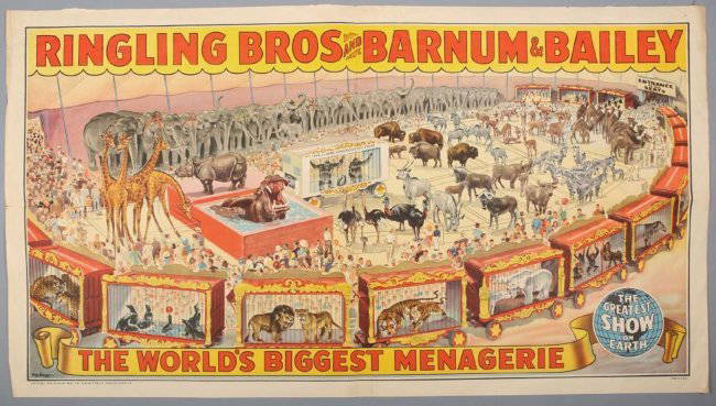 1944 Ringling Bros And Barnum And Bailey Circus Poster