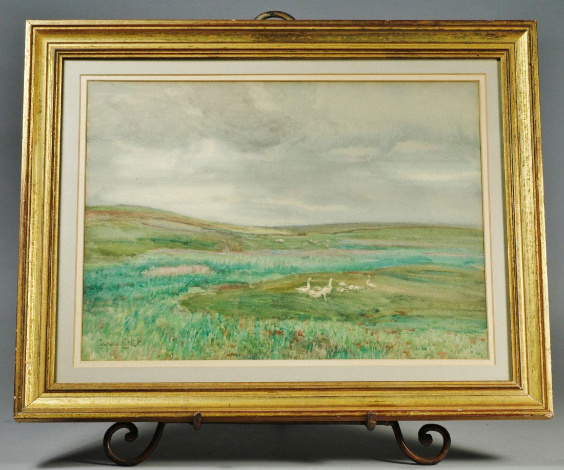 Leonard Lester Painting, "Like Ducks in Thunder"