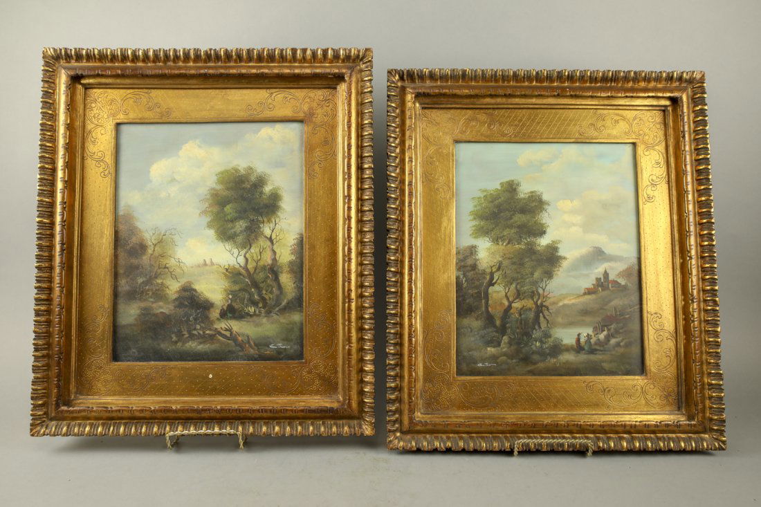 Otto Van Thoren Pair Of Oil Paintings
