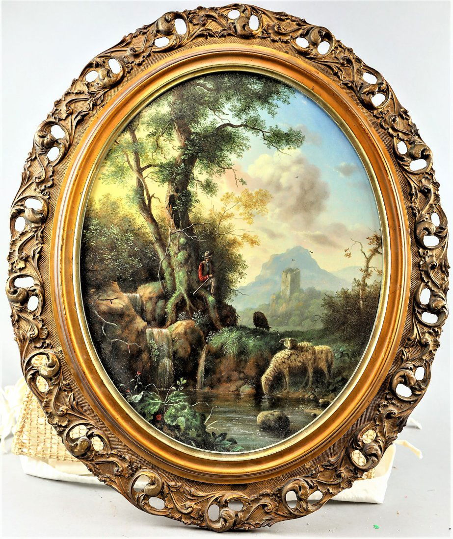 Large California Artist Richard Peterson Oil Painting