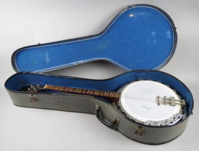 Vintage 4 String Stella Banjo With Pickguard