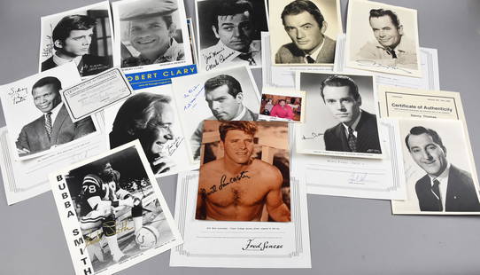 Signed Actor Headshots, Ladd, Fonda, More, Van Johnson