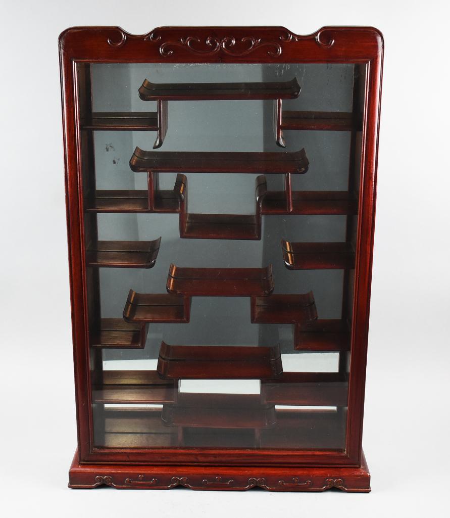 Chinese Rosewood Wall Display Hanging