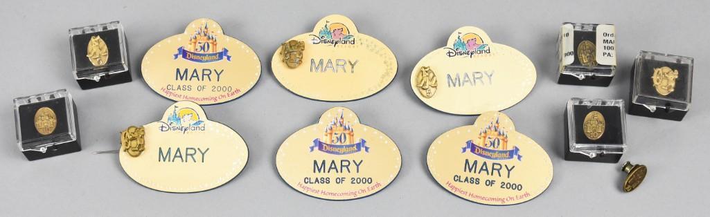 Disney Cast Member Service Awards Pins Lot Of 9