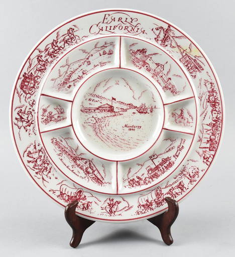Vintage Ken Bemis Tepco China, Divided Dish, California