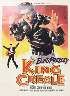 Elvis Presley "king Creole" Movie Poster