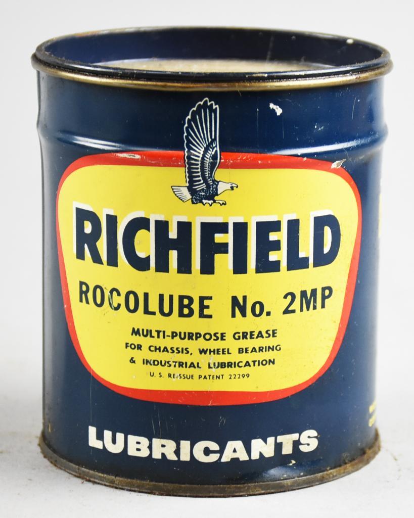Vintage Richfield Oil Corp Rocolube Can, Full