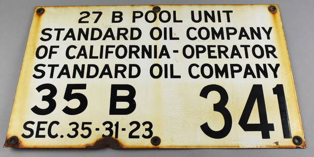 Original "standard Oil Service" Porcelain Sign
