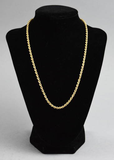14k Yellow Gold Rope Chain