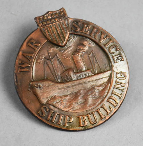 Wwii Era War Service Ship Builder Badge