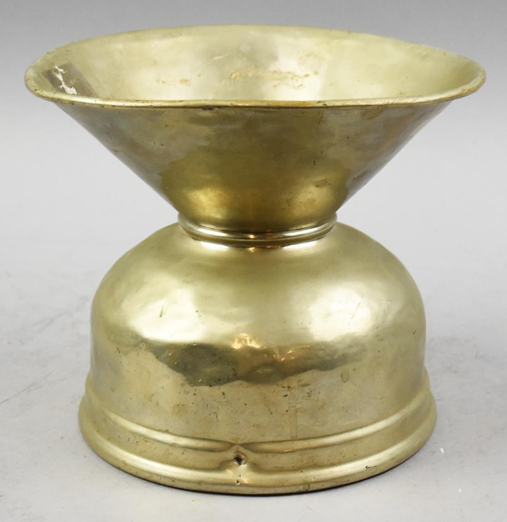 Vintage Brass Pullman Train Car Spittoon