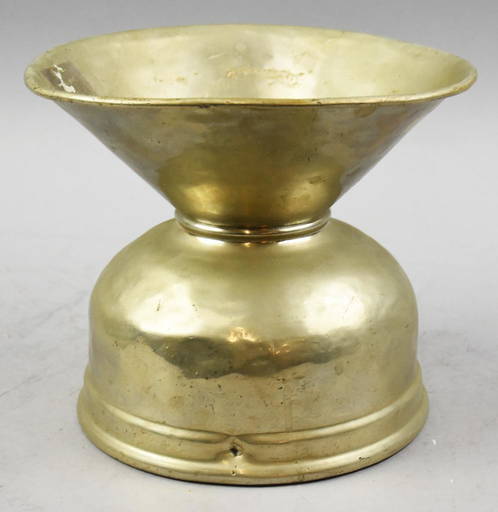 Vintage Brass Pullman Train Car Spittoon