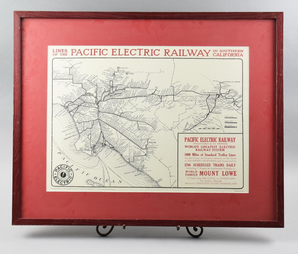 Pacific Electric Railways Transit System Map