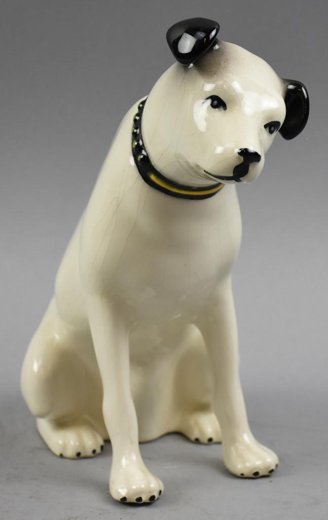 Vintage Rca Nipper Porcelain Bank