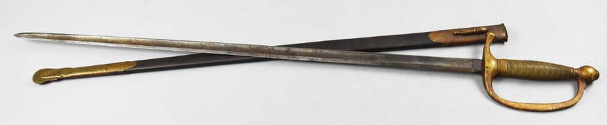 1863 Ames Mfg 1840 Nco Sword With Scabbard