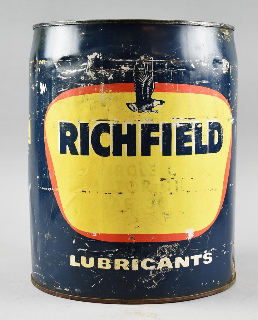 Vintage Richfield Oil 5 Gallon Circle C SAE 30 Can (#0444) on Oct 24 ...