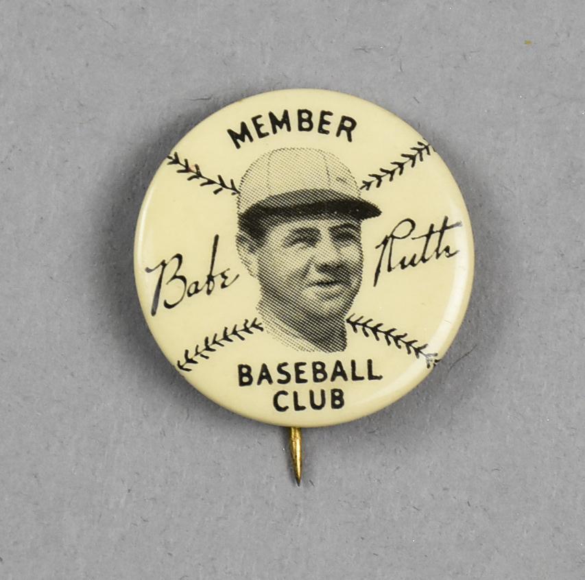 1923 Quaker Oats Babe Ruth Baseball Club Pinback