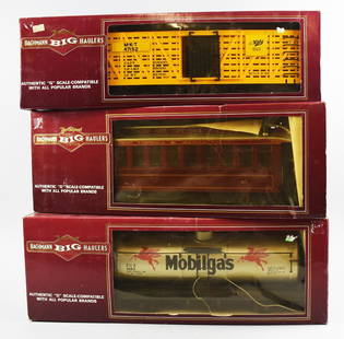 Three Bachmann Big Haulers G Gauge 98490 Skeleton Log Cars With Logs In ...