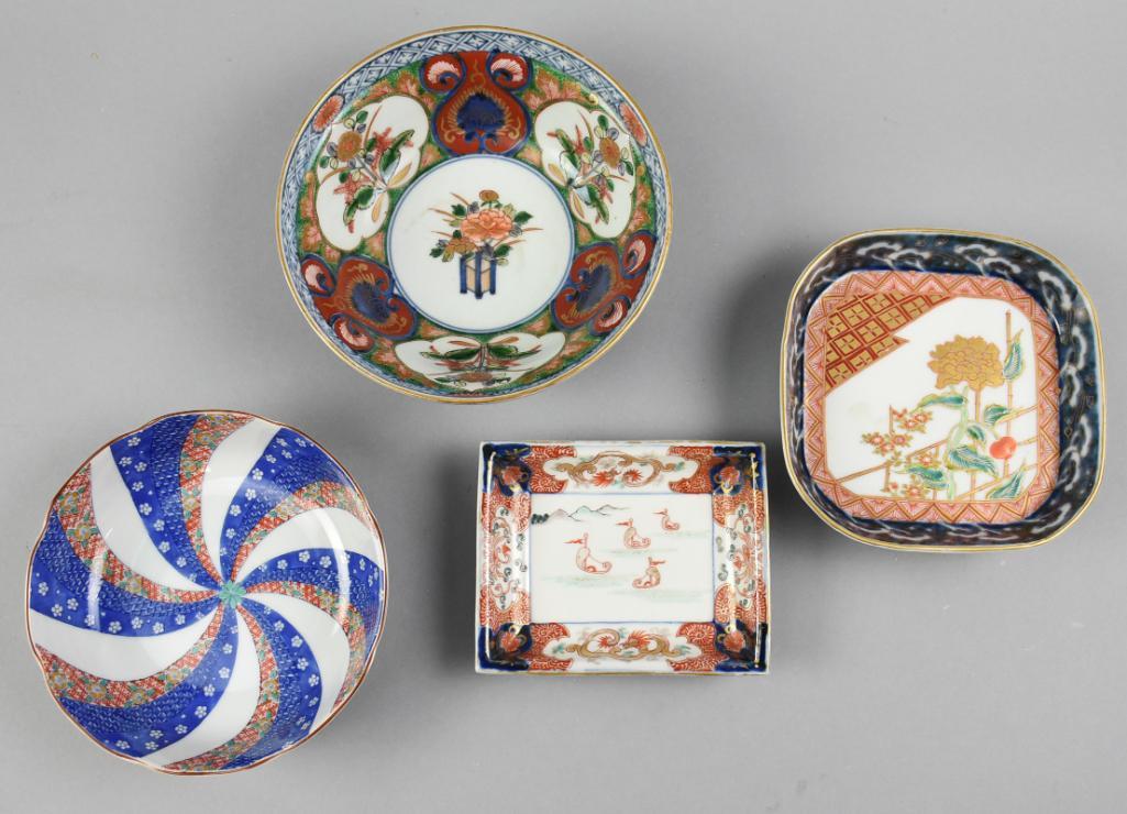 Vintage Japanese Arita Imari Porcelain Dishes