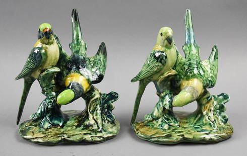 C1930 Stangl Pottery Birds Double Woodpeckers