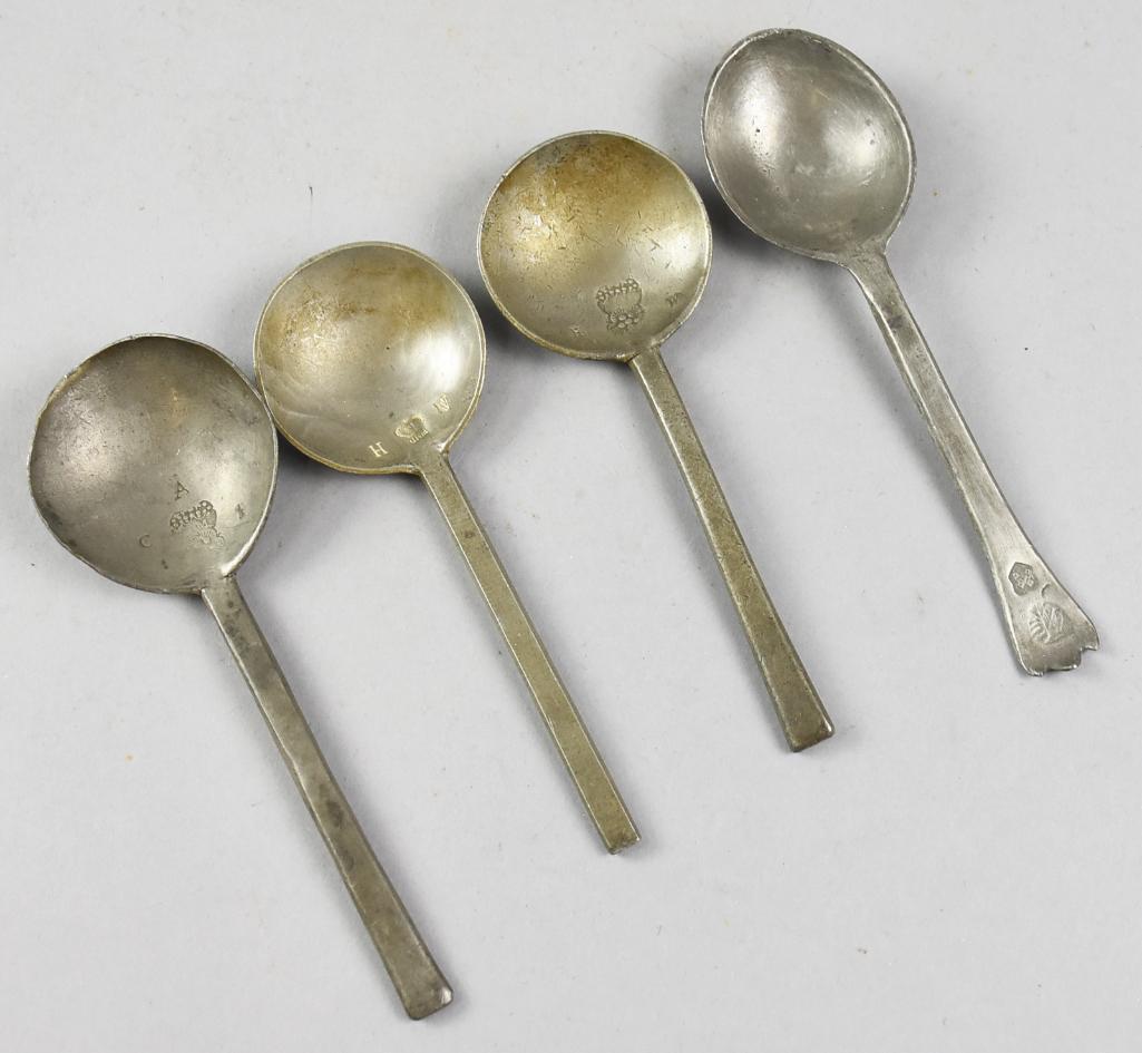 17th Century & 19th Century Tudor Rose Slip-Top Spoons (#0022) on Apr ...