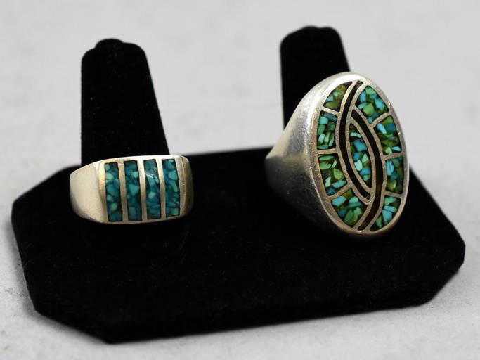 Vintage Navajo Sterling Turquoise Ring, Wilbert Manning