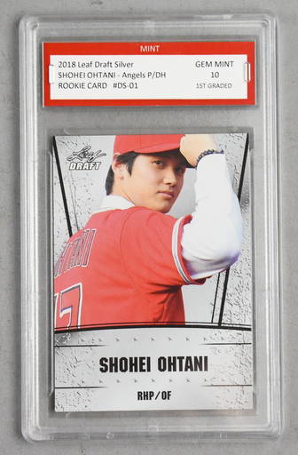 2018 Leaf Draft Shohei Ohtani Rookie Card Gem Mint 10