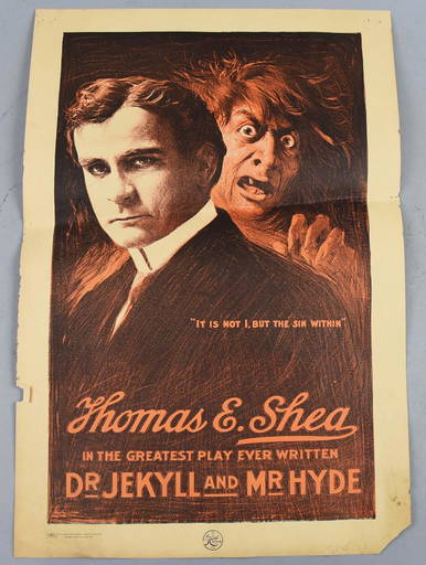 c1920 Dr. Jekyll & Mr Hyde Thomas E. Shea Play Litho (#0310) on Jun 26 ...