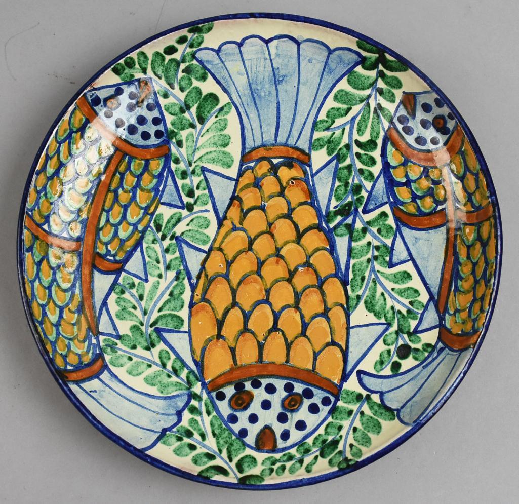Mexican Talavera Hand Painted Pottery Fish Plate - Sep 25, 2022 ...